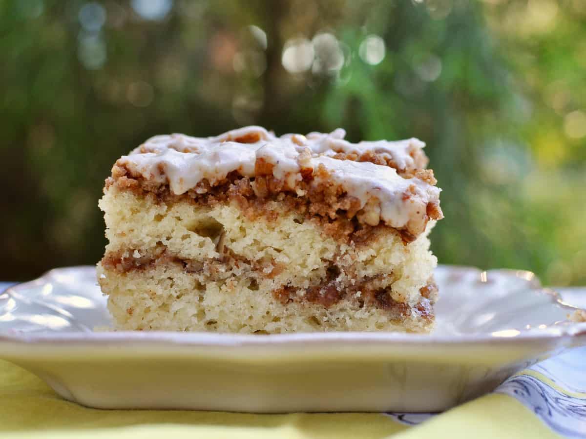 Pecan Graham Cracker Coffee Cake - My Own Sweet Thyme